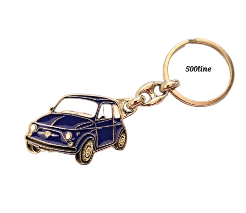 Fiat 500 key ring in various colours – 500line