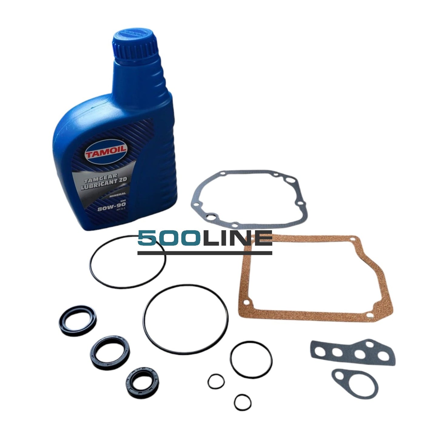 Fiat 500 126 gearbox overhaul kit with high-quality oil — 500line