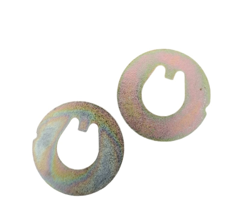 Pair of front wheel bearing washers Fiat 500 era 126 — 500line